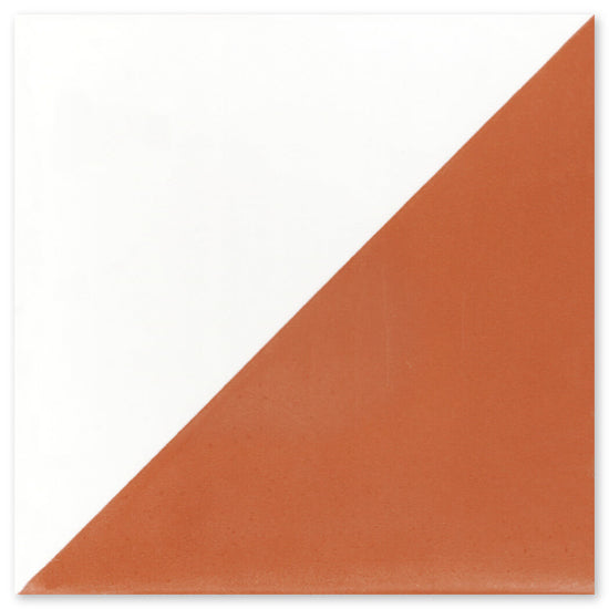 N20-139 Terracotta & White, Sample – New York Cement Tile