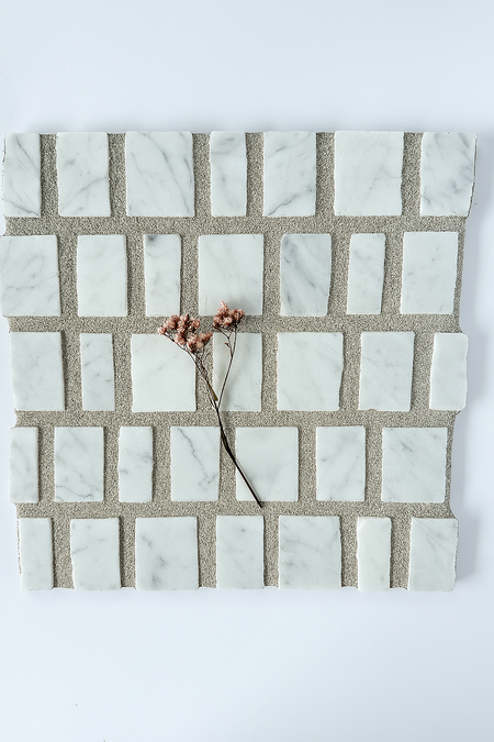 Scarpa I Emerald Mosaic Marble Mesh – New York Cement Tile