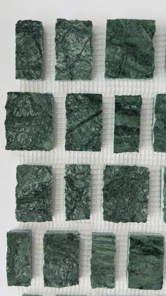 Scarpa I Emerald Mosaic Marble Mesh – New York Cement Tile